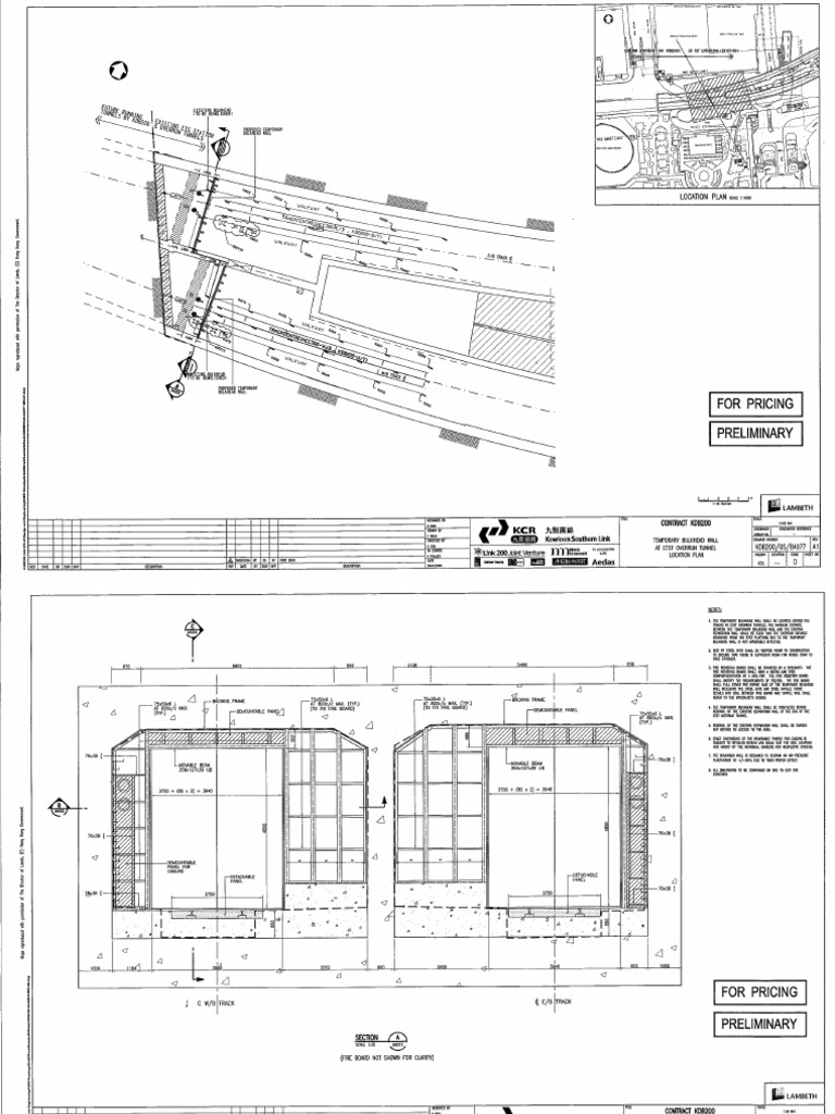 ETST Overrun Temp Bulkhead Wall - Survey Overlay | PDF