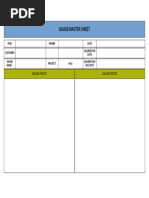 Technical Sign Off Sheet | PDF