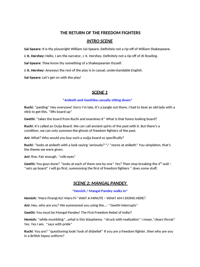Freedom Fighters Ouija Board Play | PDF
