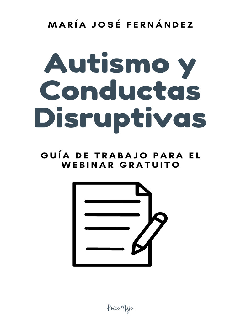 Conductas Disruptivas y Autismo Webinar Gratuito PDF | PDF | Espectro ...