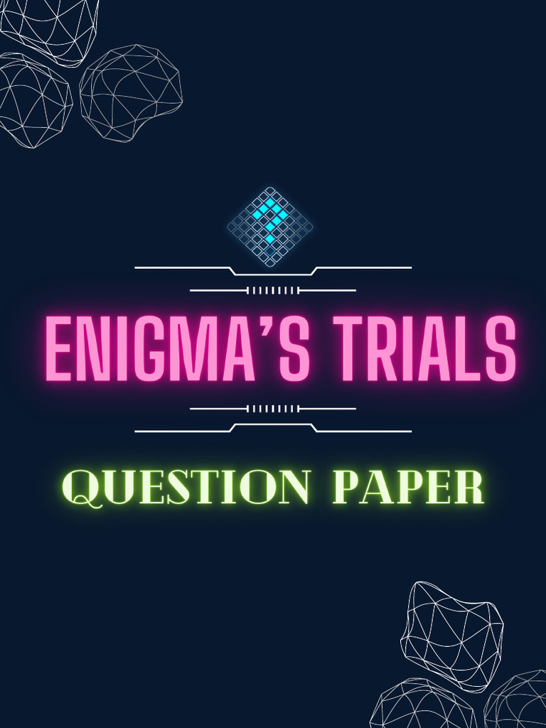 Enigma's Trials 2022 Question Paper | PDF | Germanic Mythology | Germanic Deities