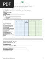 Roller Shutter Inspection Checklist | PDF | Door | Roof