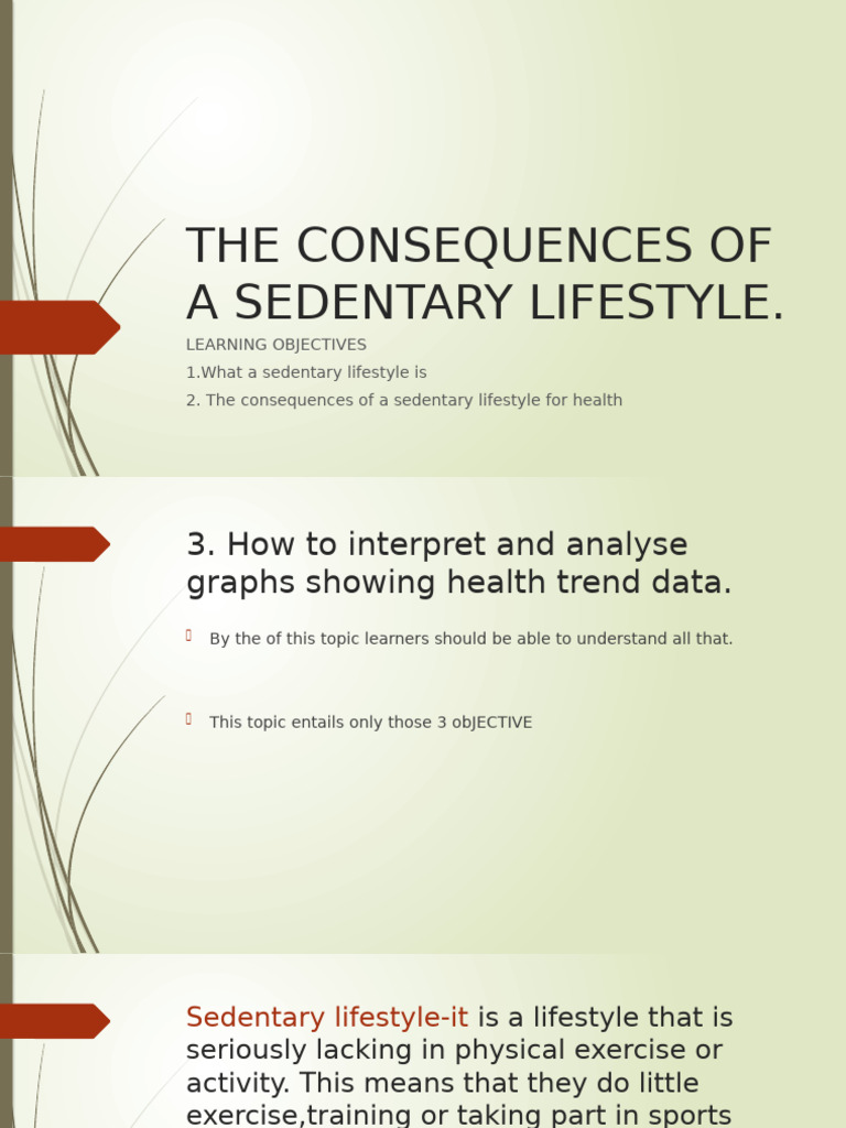 The Consequences of A Sedentary Lifestyle | PDF | Diabetes | Obesity