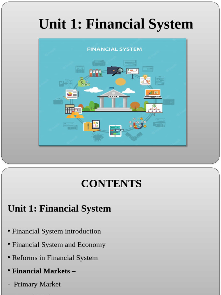 Unit 1-FMS-MBS-Tri-Sem IV | PDF | Financial Markets | Securities (Finance)