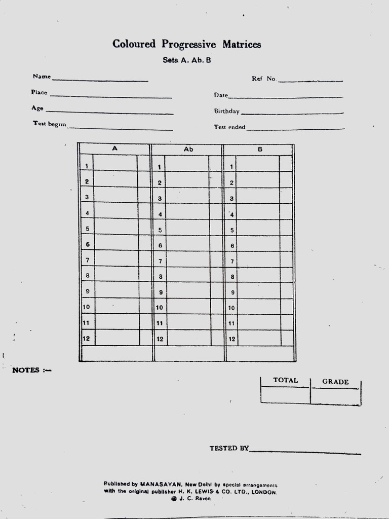 CPM response_ record sheet | PDF