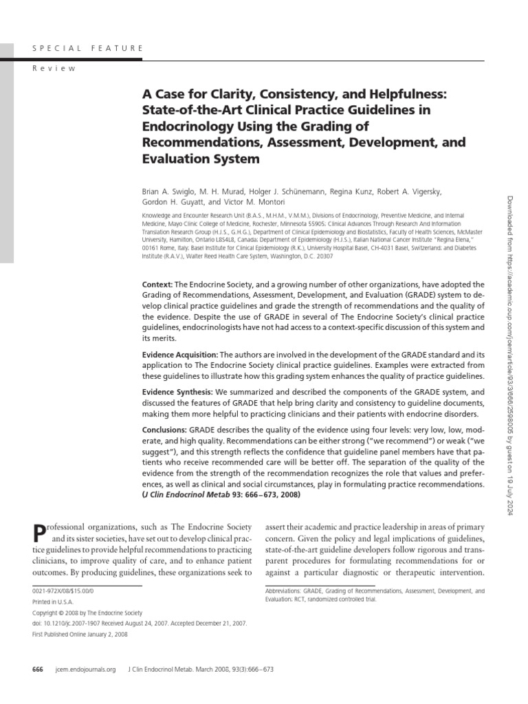 Jcem 0666 | PDF | Evidence Based Medicine | Randomized Controlled Trial