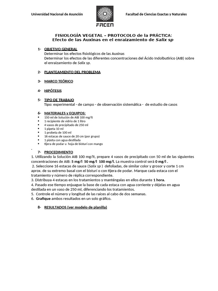 Protocolo - 6 - Enraizamiento Por Auxinas | PDF
