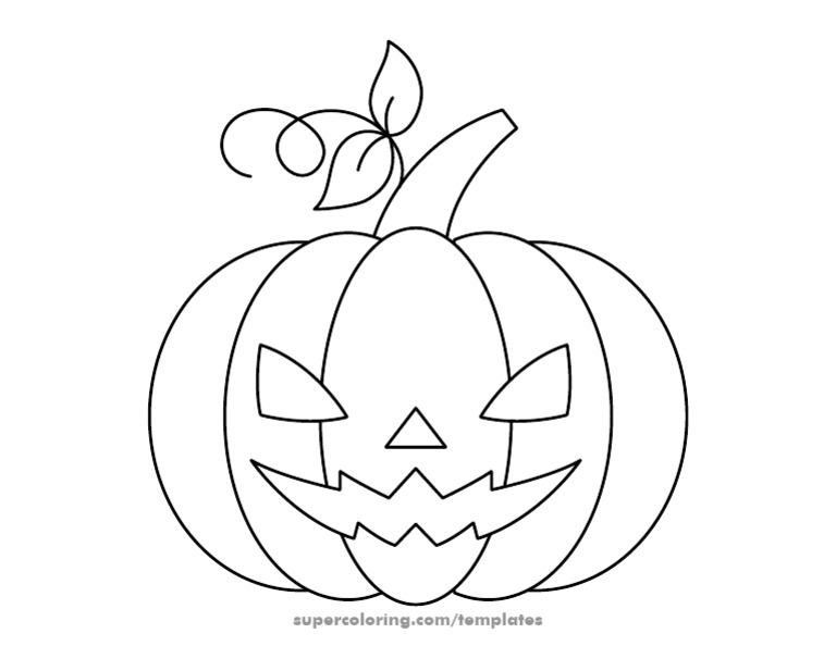 Pumpkin Outline Template Paper Crafts | PDF