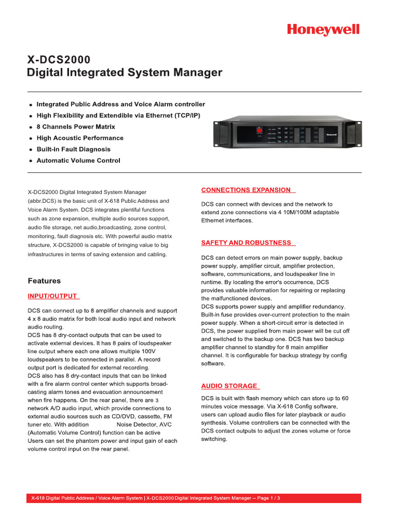 1652860020X-DCS2000 Update | PDF | Power Supply | Amplifier