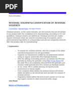 USP 467 Residual Solvents | PDF | Gas Chromatography | Solvent
