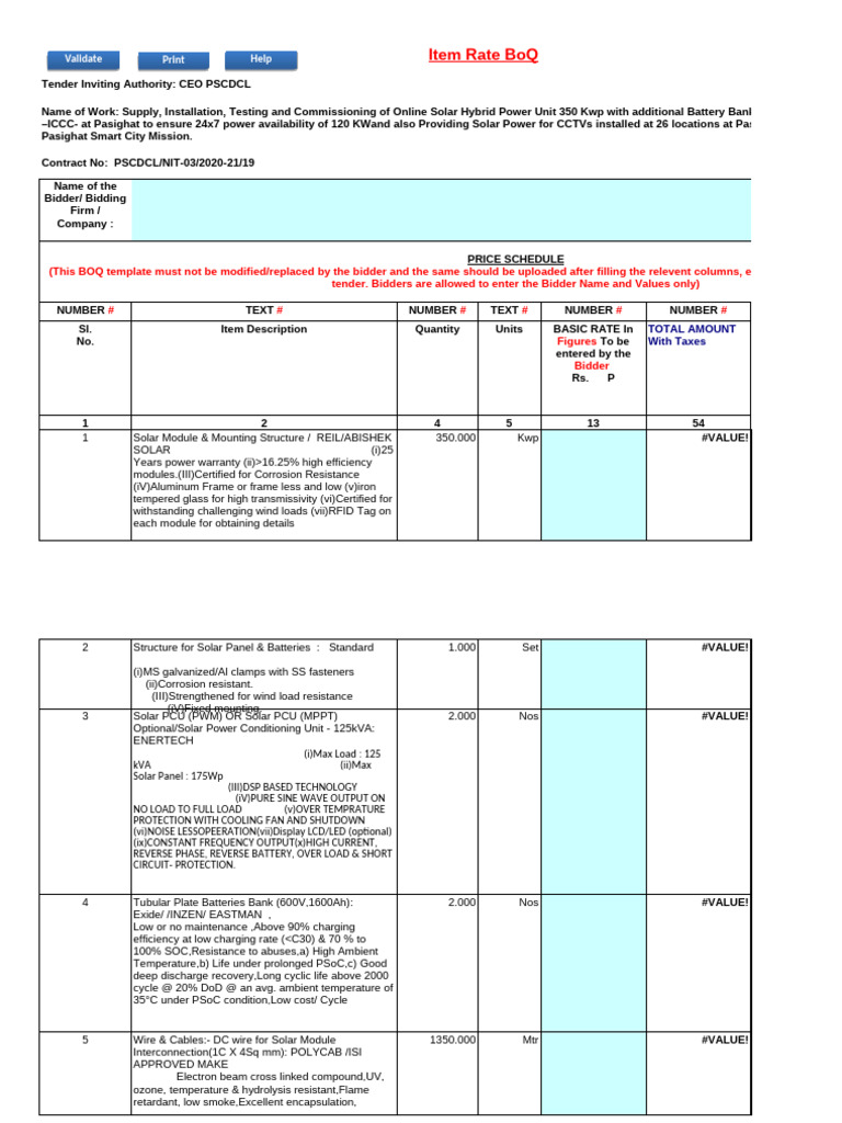 BOQ_430 | PDF | Power Inverter | Direct Current