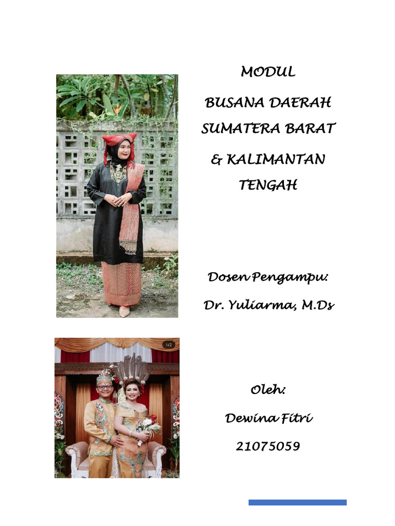 Cover Modul Busana Daerah | PDF