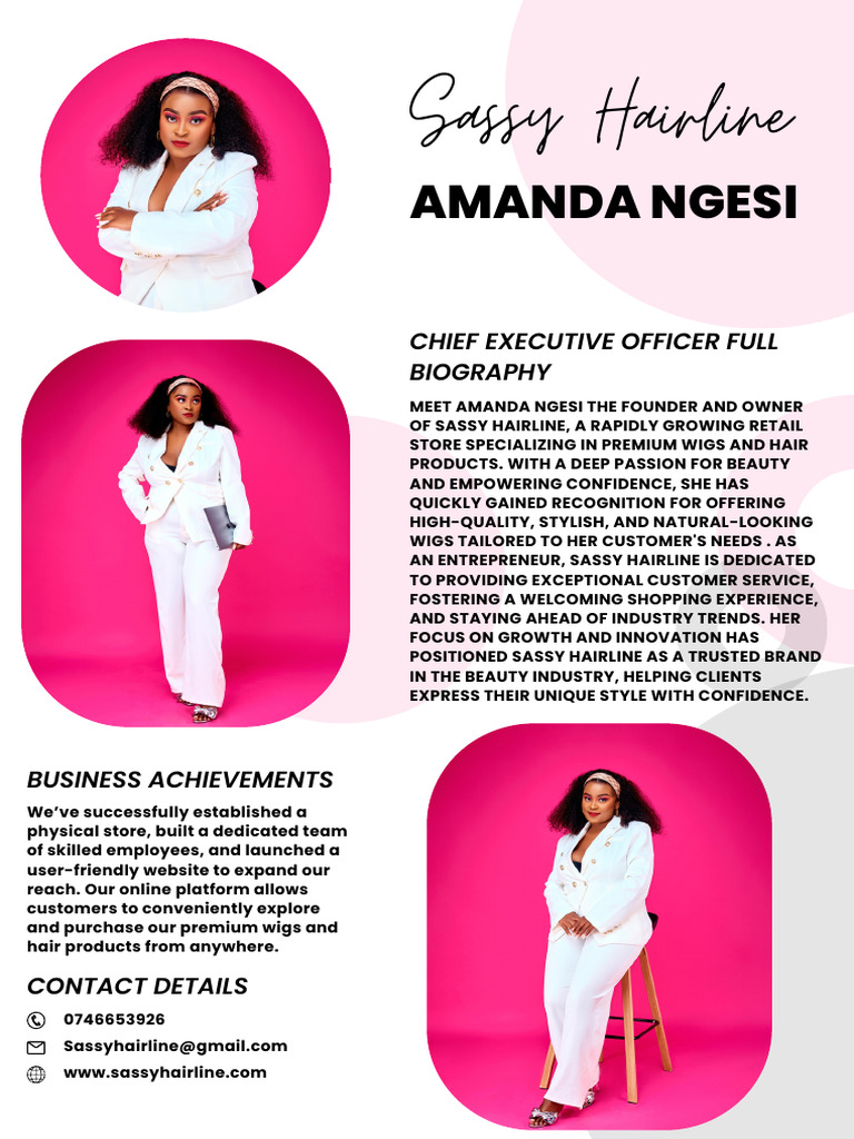 Sassy Hairline Amanda Ngesi Profile - 20240926 - 072355 - 0000 | PDF