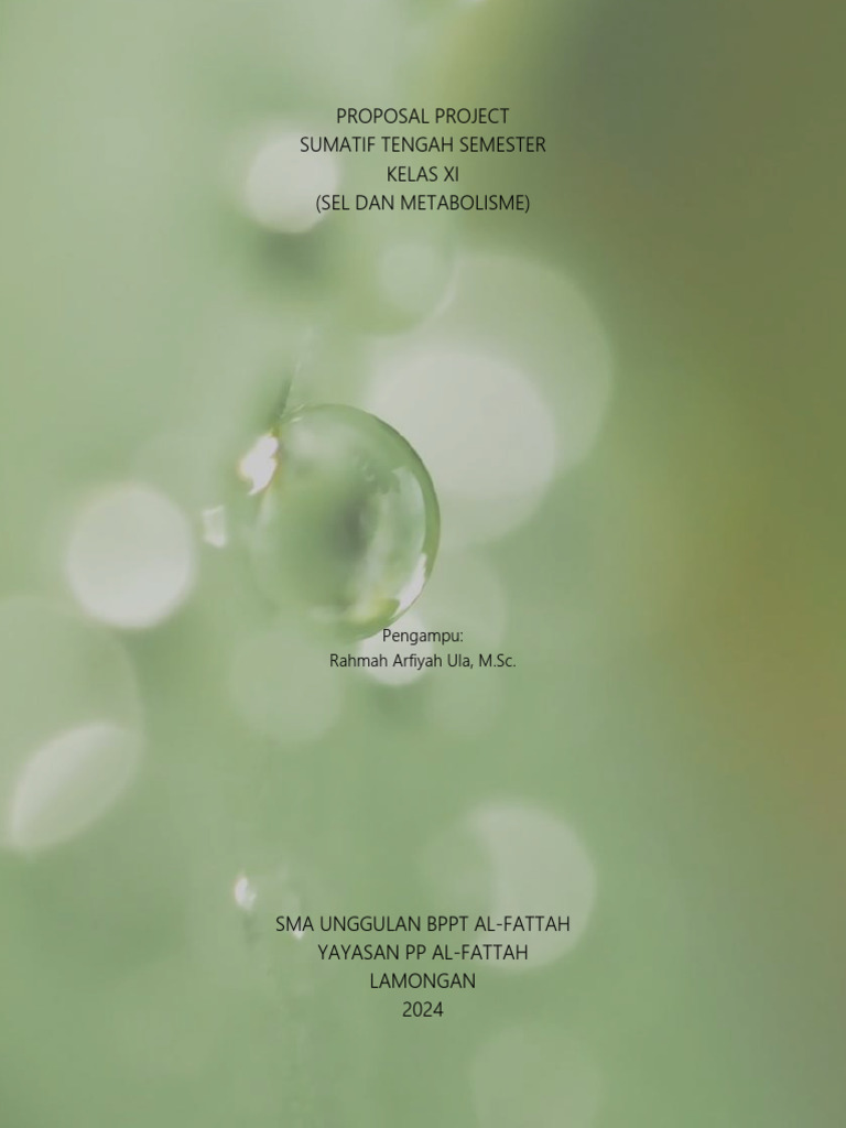 Proposal Project Kelas Xi 2024 | PDF