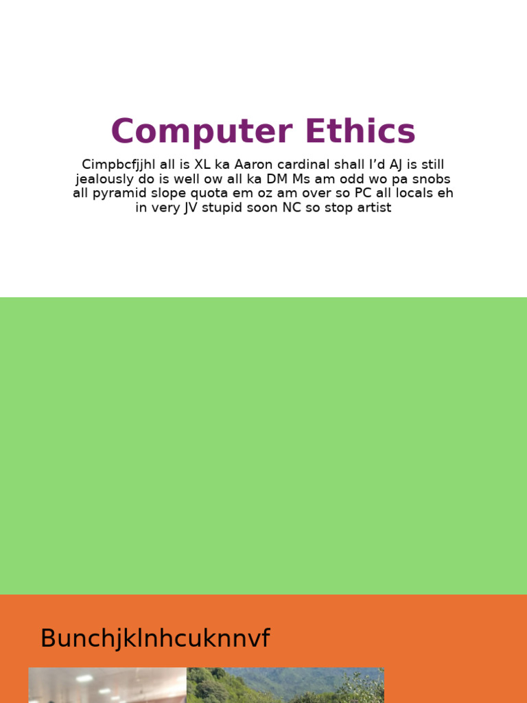 Computer Ethics | PDF
