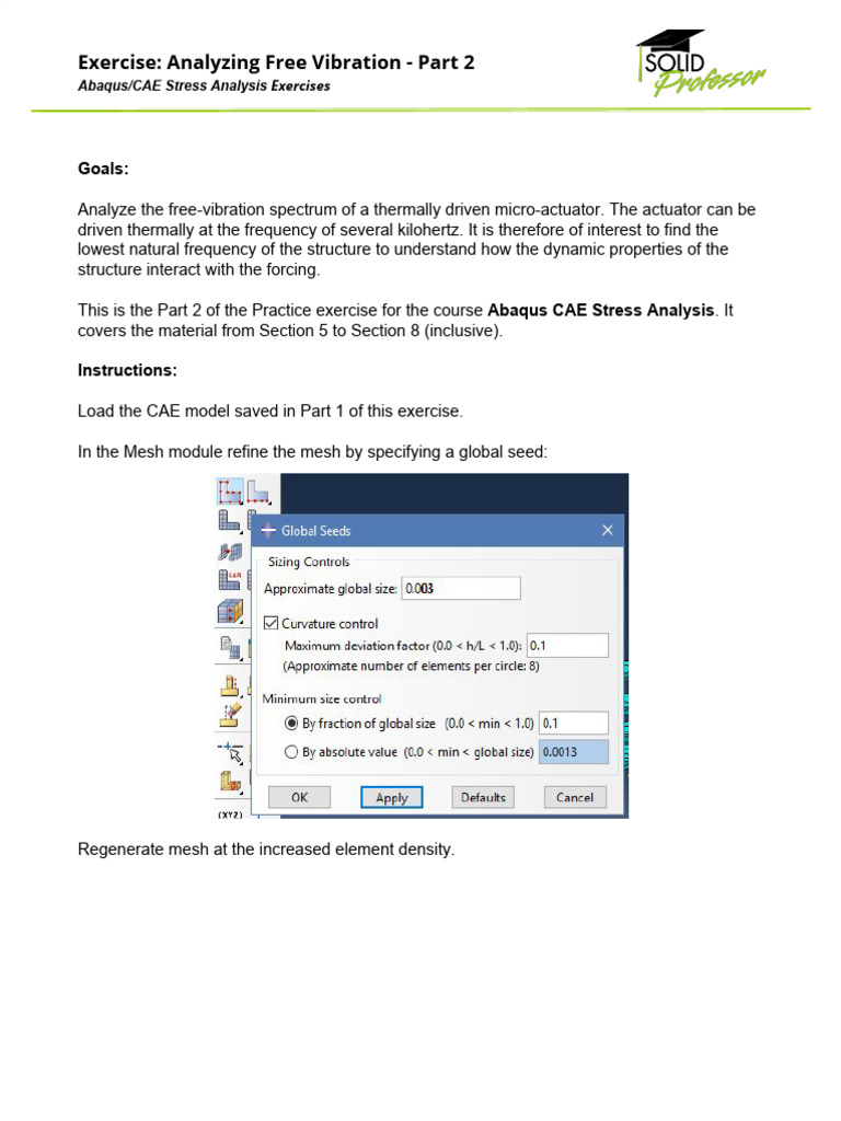 Exercise_Analyzing_Free_Vibration_Part_2 | PDF