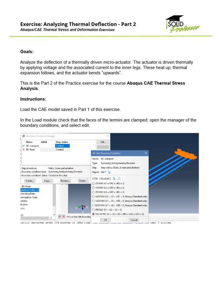Exercise_Analyzing_Thermal_Deflection_Part_2 | PDF