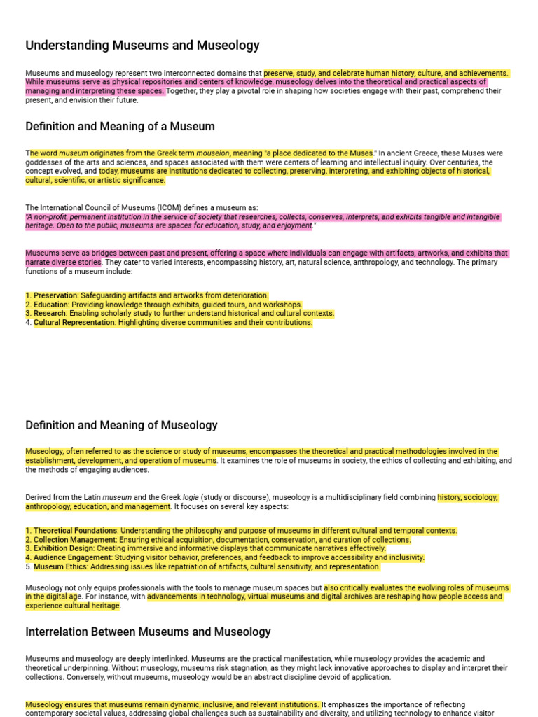 museum | PDF | Museum | Museology