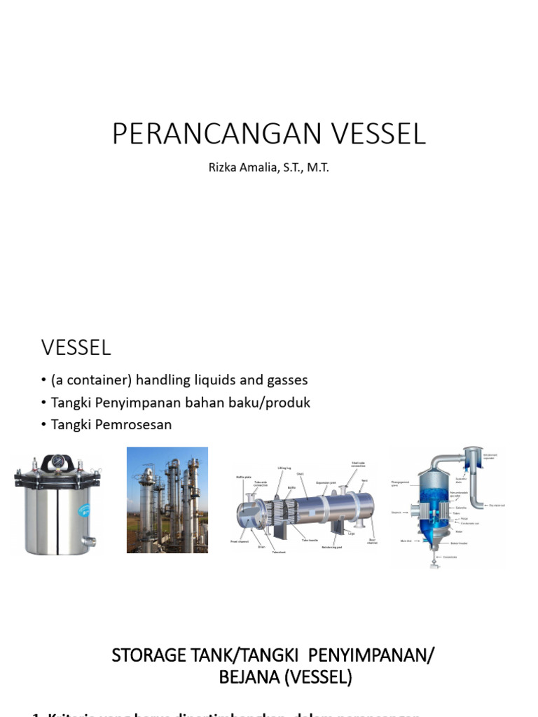 Panduan Perancangan Vessel dan Tipe Tangki | PDF