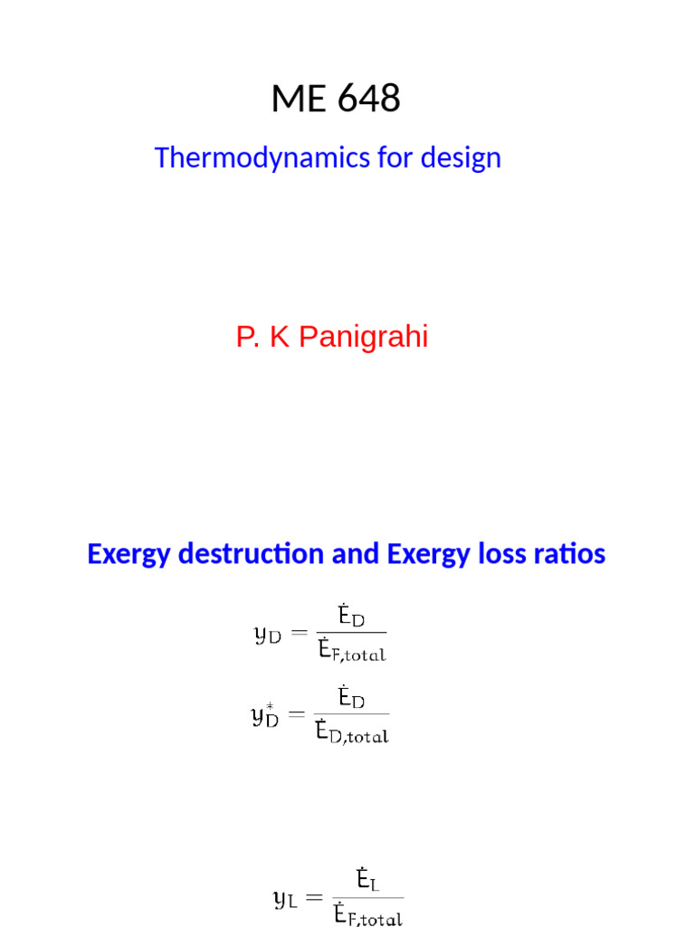 Exergy 08 11 2024 | PDF | Exergy | Heat