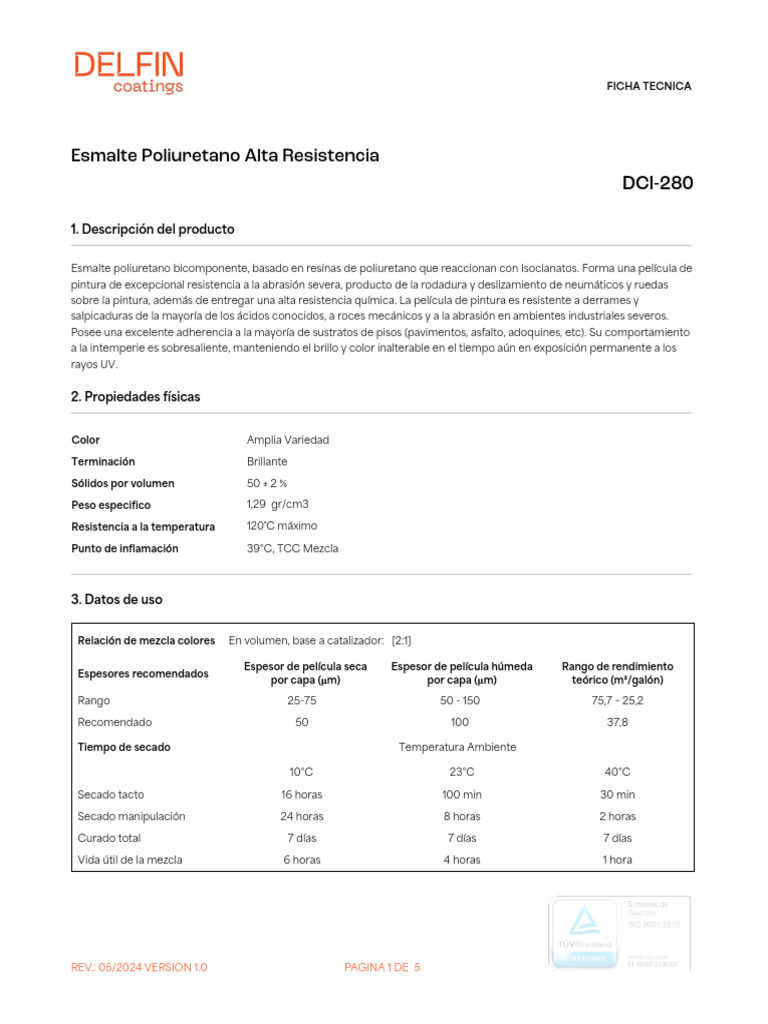 Dci-280 Tds Editado (1) | PDF | Ventilación (Arquitectura) | Agua