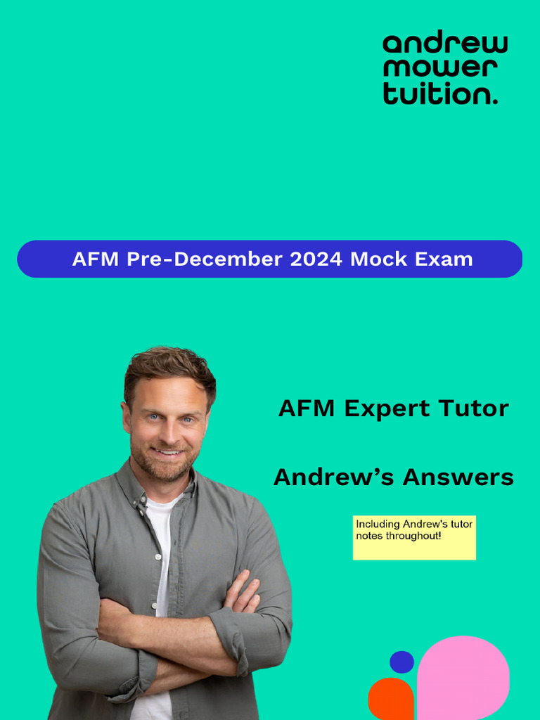 Andrew's Answers - AFM Pre-Dec 2024 Mock | PDF | Futures Contract | Risk