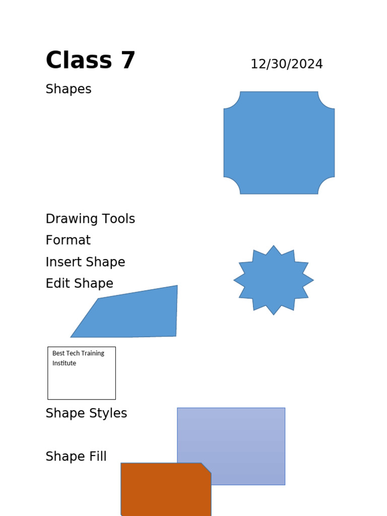 MS Word Class 7 | PDF