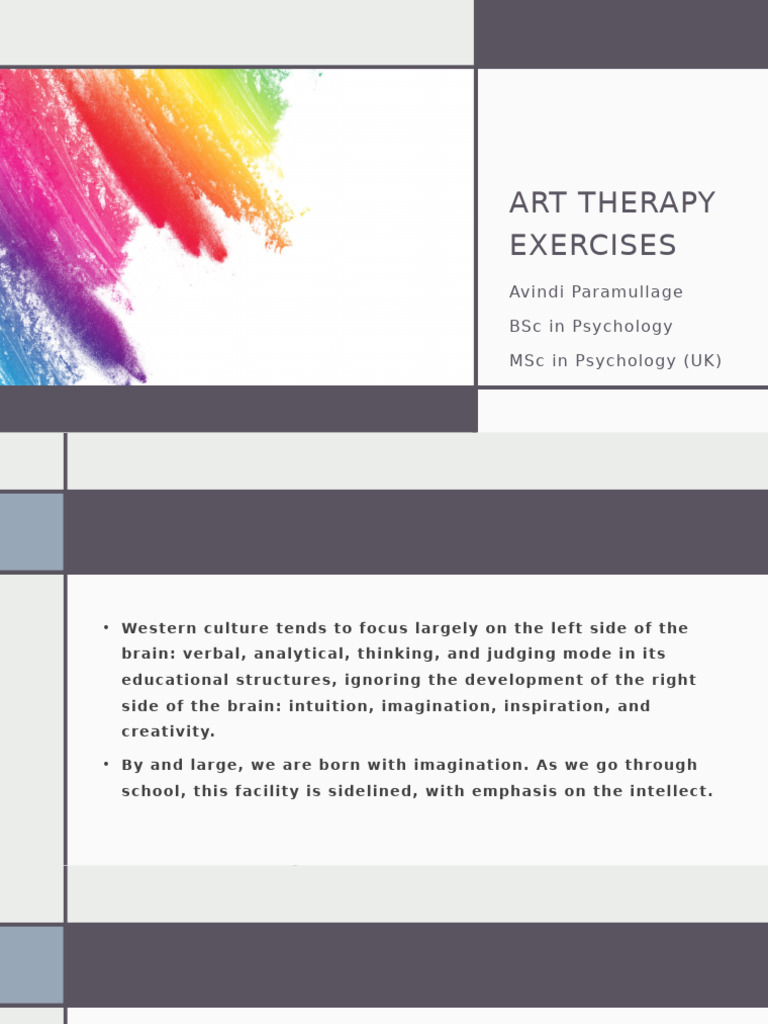 Art therapy exercises | PDF | Art Therapy | Psychology