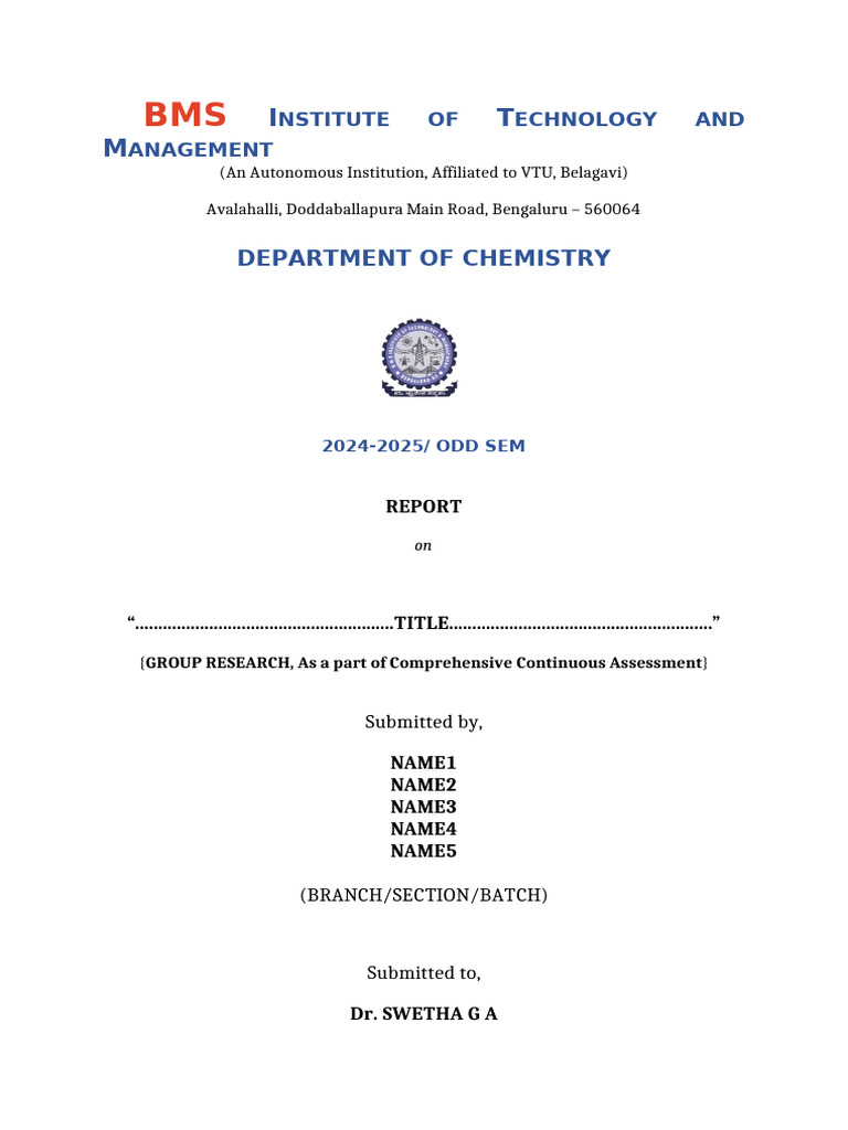 CCA Report Format | PDF