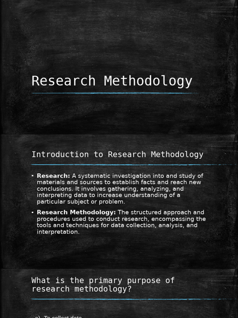 Understanding Research Methodology Basics | PDF | Methodology ...