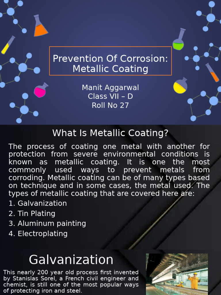 Metallic Coating Techniques for Corrosion Prevention | PDF | Corrosion ...