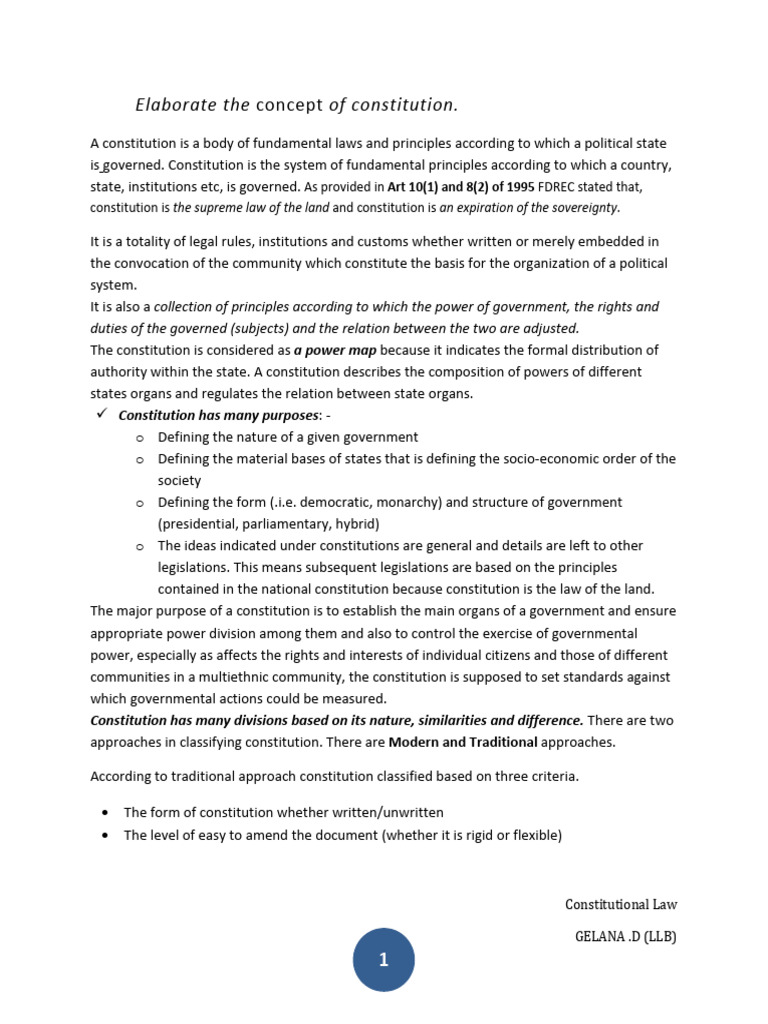constitution | PDF | Constitution | Constitutional Amendment