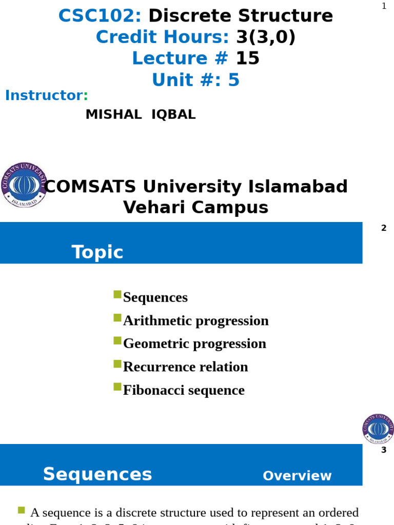 11 Sequences 1 | PDF | Sequence | Recurrence Relation