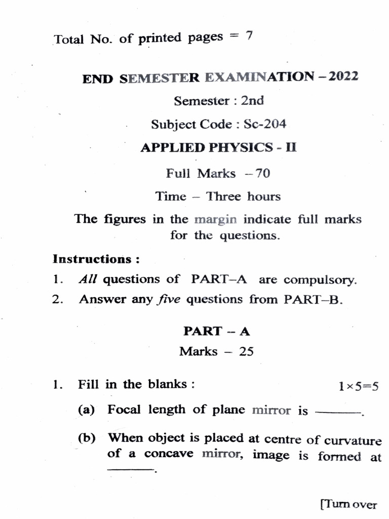 Polytechnic Physics PYQ Papers | PDF | Electromagnetic Radiation ...