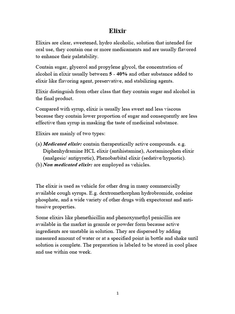 Lab Elixir | PDF | Glycerol | Solubility