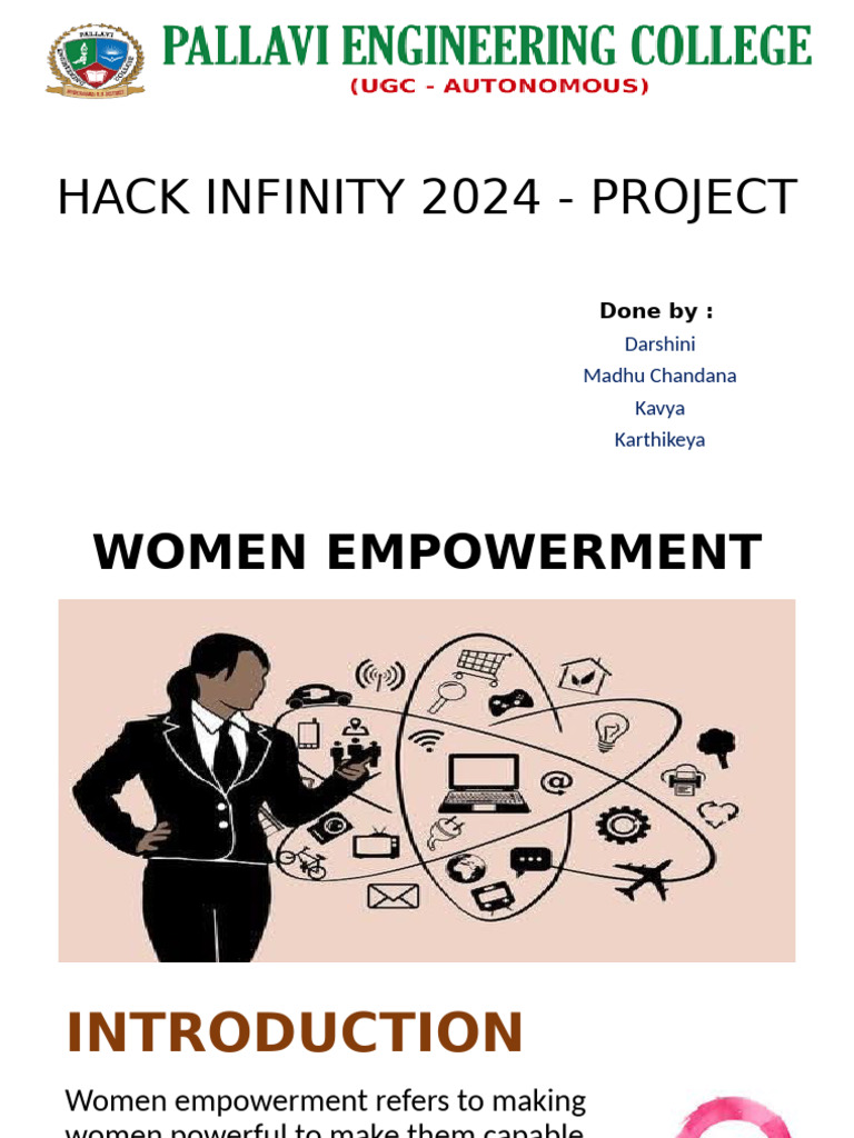 Hack Infinity 2024 - Project | PDF | Woman | Gender Studies