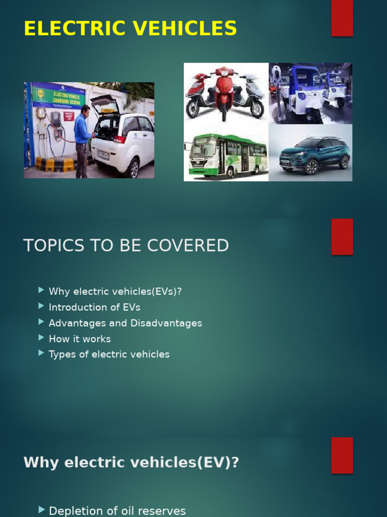 Overview of Electric Vehicles (EVs) | PDF | Electric Vehicle | Fuel Cell