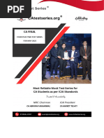 CA Final Test Series Overview | PDF | Audit | Taxes