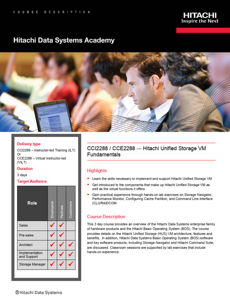Fundamentals Hitachi Data Systems Details On The Hitachi Unified Storage Hus | PDF | Command ...