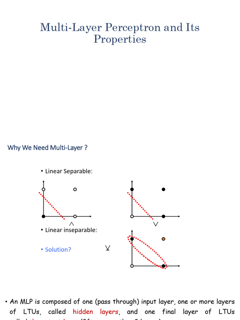 36-Multi-Layer Perceptron and Its Properties-30-10-2024 | PDF ...