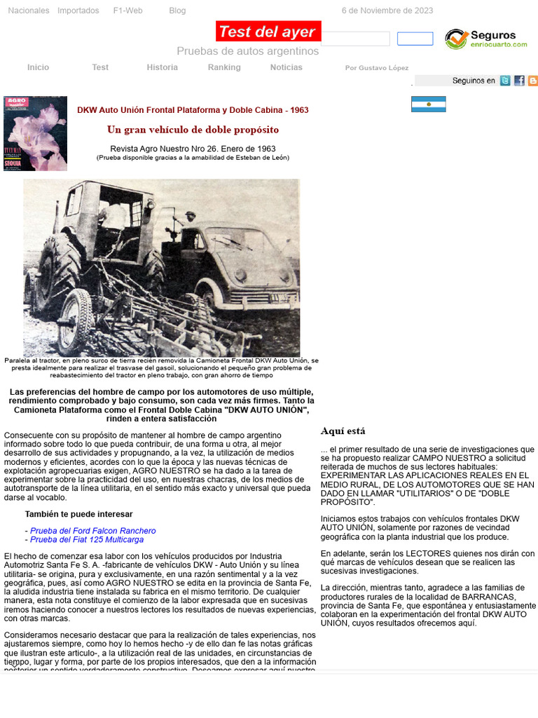 DKW Auto Unión Frontal Plataforma y Doble Cabina | PDF | Vehículo de motor | Vehículos