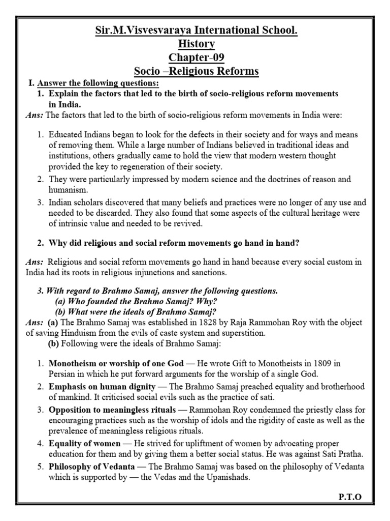 History-09 Notes Class - 8 | PDF | Ramakrishna Mission