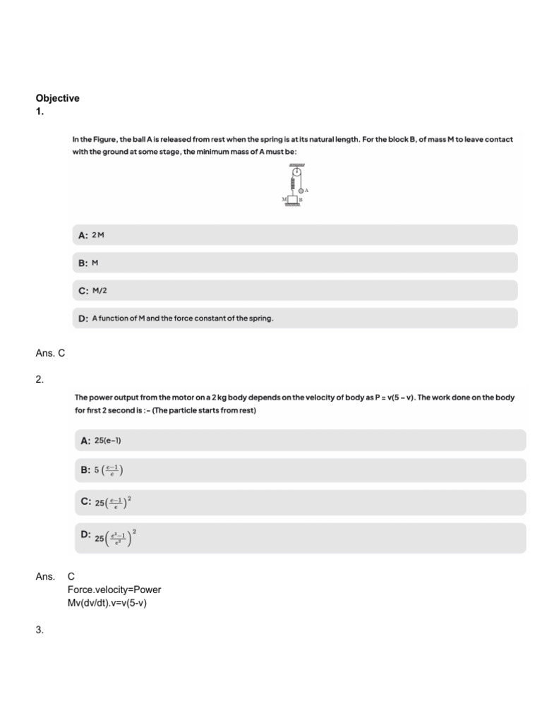Physics Problem Solutions and Explanations | PDF | Electronvolt | Metrology
