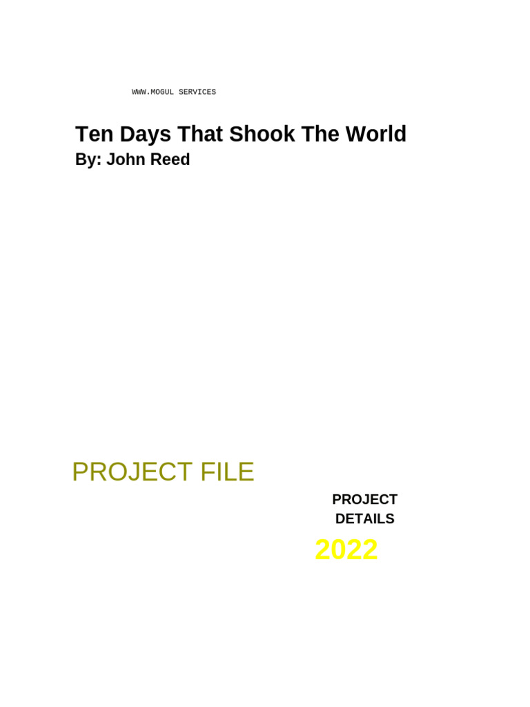 Mogul 1 Project-Pages-Deleted | PDF | Bolsheviks | Socialism