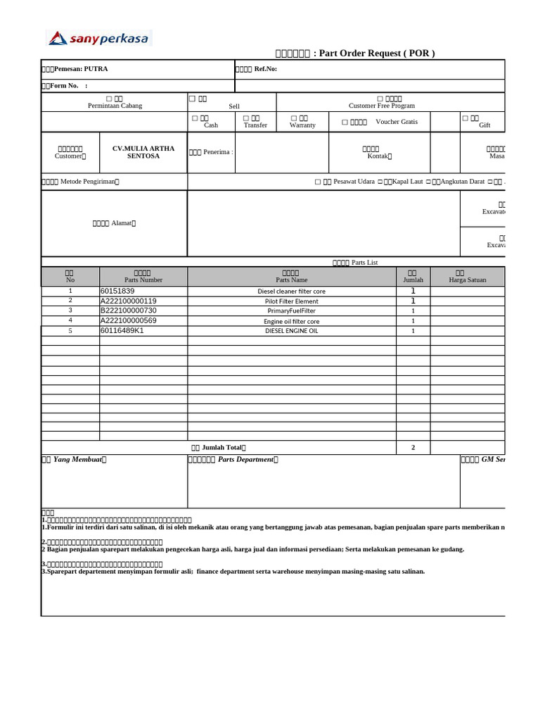 443.POR.PBN.CV.MULIA ARTHA SENTOSA - Copy | PDF