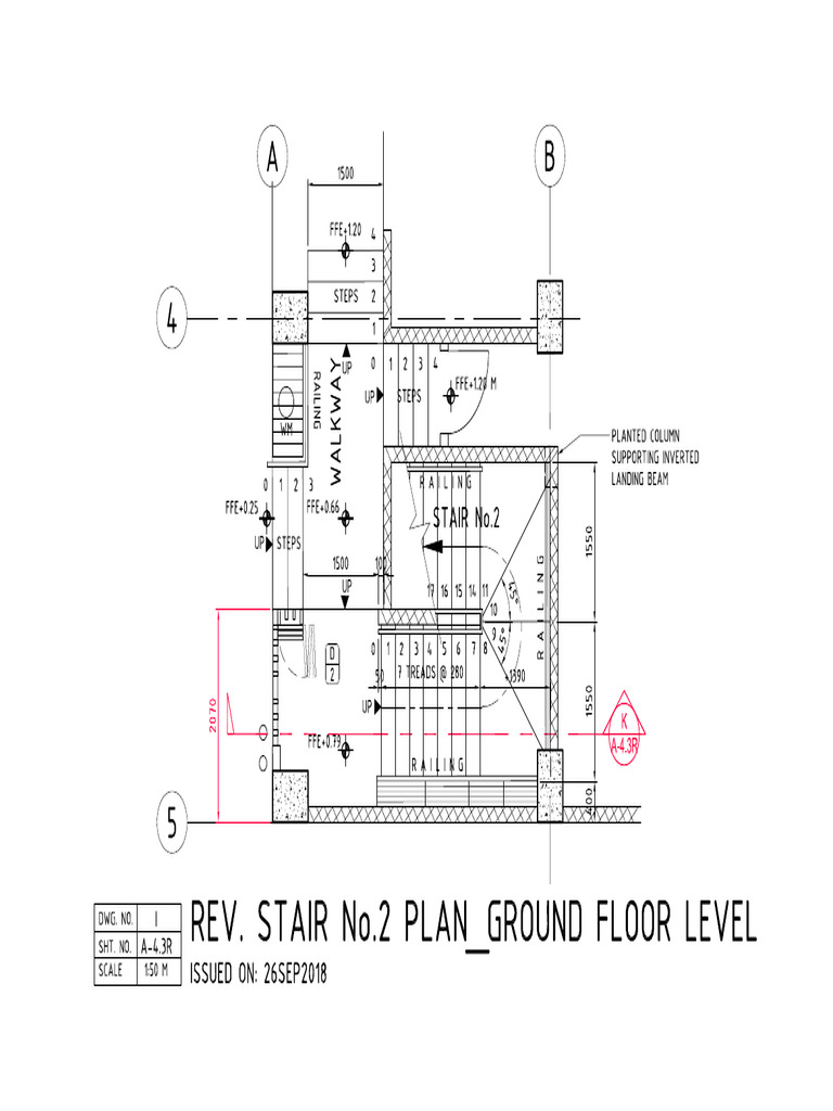 Stair No.2 - Revised Enlarged Plan at Ground Floor Level - I - A-4.3R ...