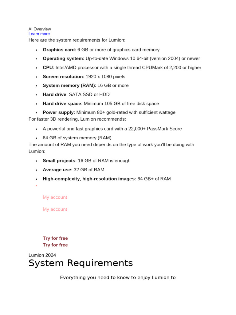 lumion 666.system | PDF | Random Access Memory | Hard Disk Drive