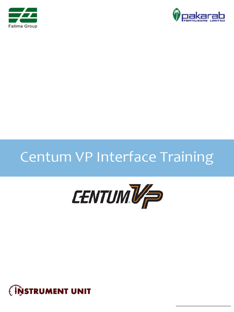 Yokogawa DCS Centum VP Interface Training | PDF | Graphical User Interfaces | Menu (Computing)