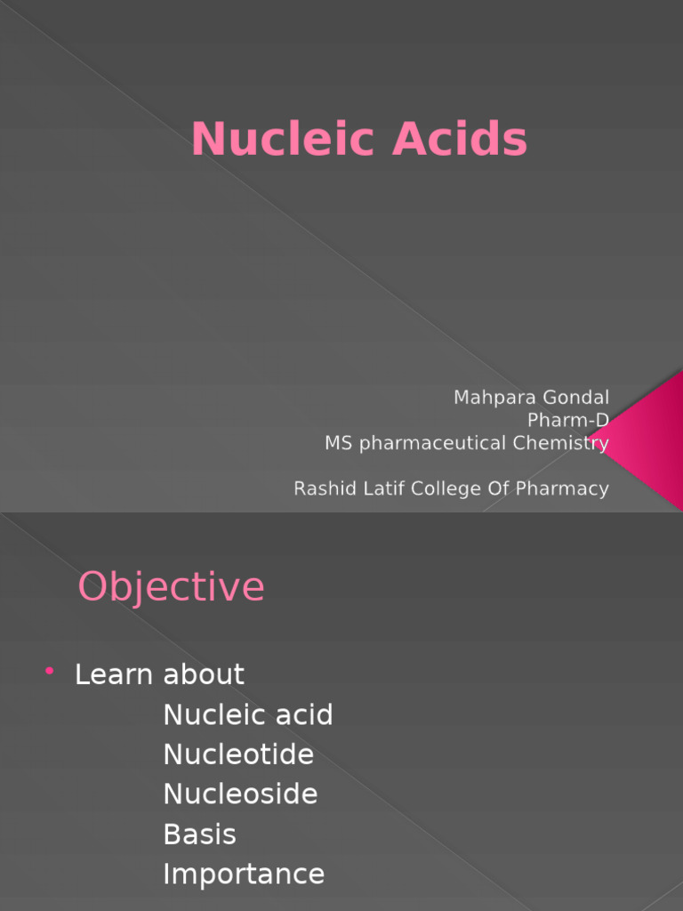 Nucleic Acid (4) | PDF | Nucleic Acids | Nucleotides