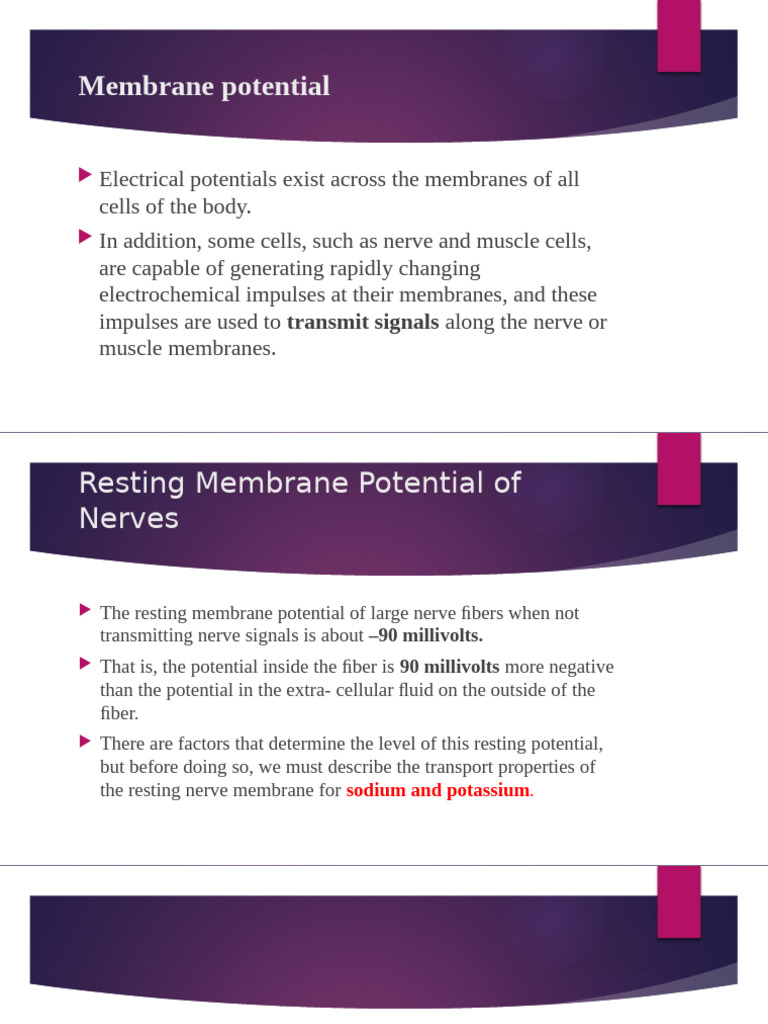 LECTURE 12 Biosignals | PDF | Action Potential | Membrane Potential